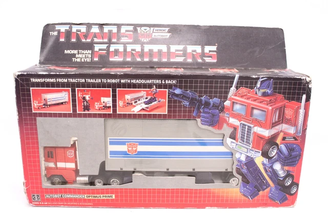 1984 TRANSFORMERS G1 Autobot Commander Optimus Prime Tractor Trailer ...