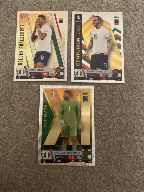 MATCH ATTAX EURO 2024 Italy Complete Team Set of All 21 Cards With 3 ...