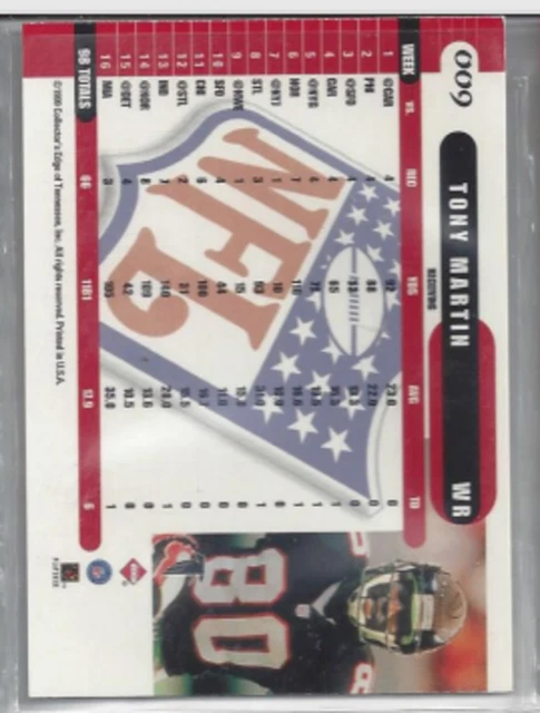 1999 COLLECTOR'S EDGE Supreme Tony Martin 9 Falcons EUR 2,78 - PicClick FR