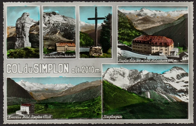 AX1363 SWITZERLAND - Col du Simplon - Views - Cartolina postale ...