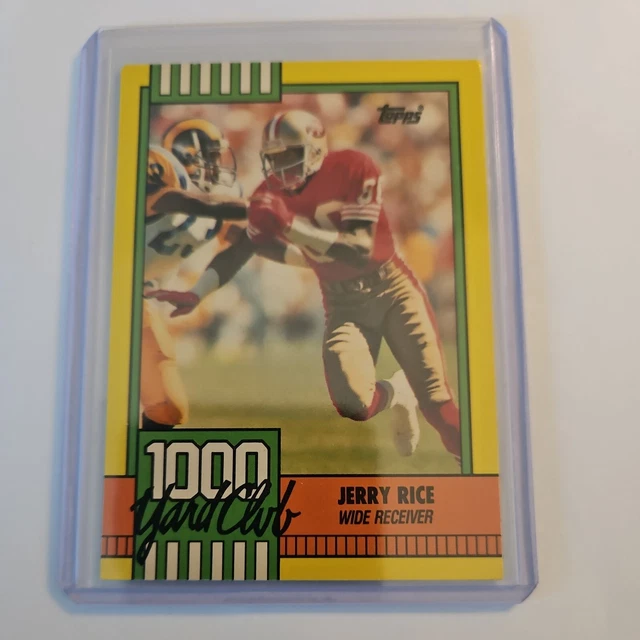 1990 TOPPS JERRY Rice 1000 yards Club #1 EUR 1,86 - PicClick FR