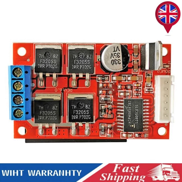 BRUSHED PWM MOTOR Driver Module Reversing Brake High Power DC Motor ...