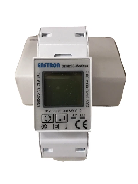 EASTRON SDM230 MODBUS V2 MID RS485 Single Phase, Energy Meter, Solar PV ...