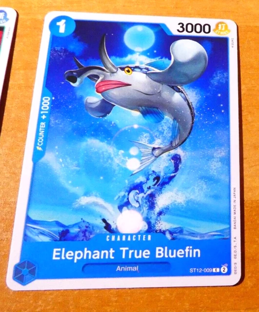ONE PIECE ENGLISH Card Game Carte Elephant True Bluefin St12-009 St En ...