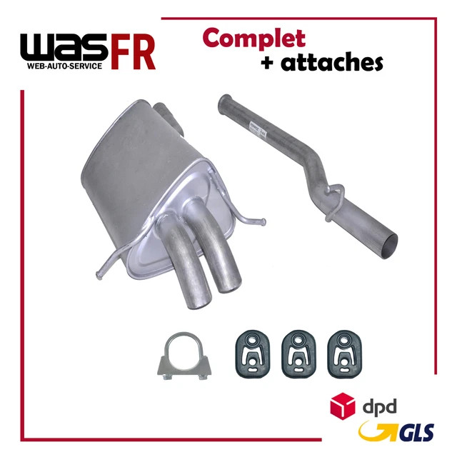 KIT D'ÉCHAPPEMENT SILENCIEUX pour Mercedes C270 2.7 CDi 125KW ...