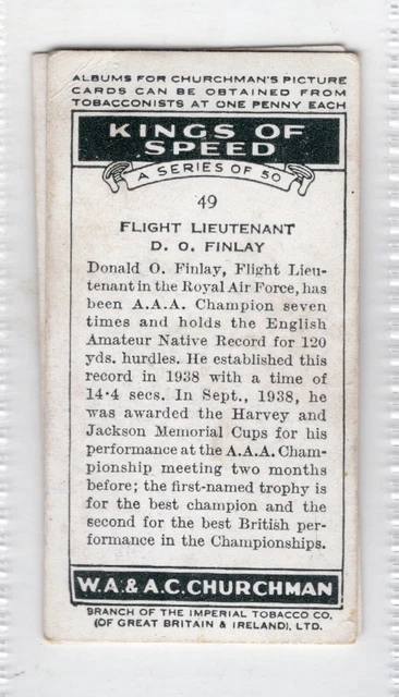 #49 ATHLETICS DONALD Finlay, England Hurdles EUR 3,64 - PicClick FR