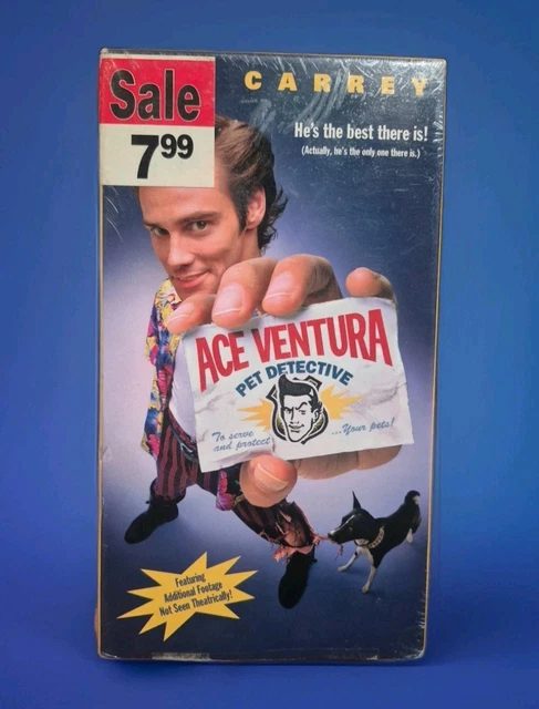 ACE VENTURA: PET Detective VHS 1994 Factory Sealed New Jim Carrey & Pet ...