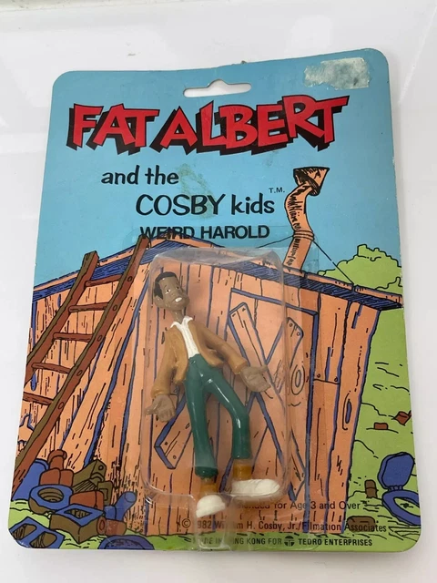 FAT ALBERT COSBY Kids Weird Harold Action Figure Vintage BNIP £75.00 ...