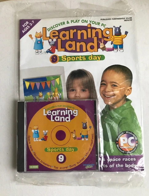 LEARNING LAND NO 9 Sports Day Pc Cd Rom Never Used Complete With ...