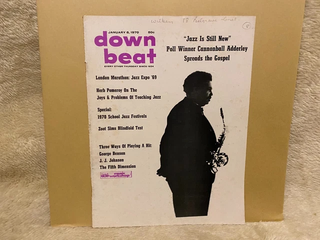 JBFA3 DOWN BEAT Magazine Cover Page 11X8 Cannonball Adderley EUR 9,97 ...