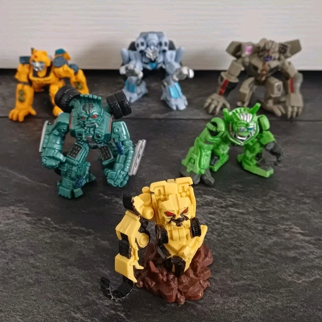 6 X TRANSFORMERS - Robot Heroes - Beast Wars - Toy Mini Figures ...
