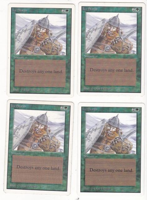 LOT X4 ICE STORM MAGIC MTG ENGLISH 1993 EX-NM Playset VINTAGE EUR 350 ...