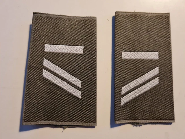 BW BUNDESWEHR SCHULTERKLAPPE Obergefreiter UA Dienstgrad Heer oliv ...