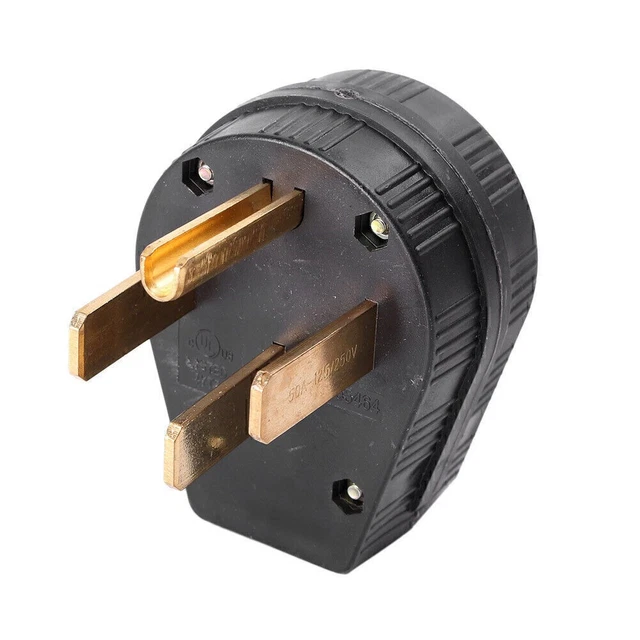 INDUSTRIAL GRADE NEMA 14-50p 50A 125V Straight Blade US Four Holes US ...