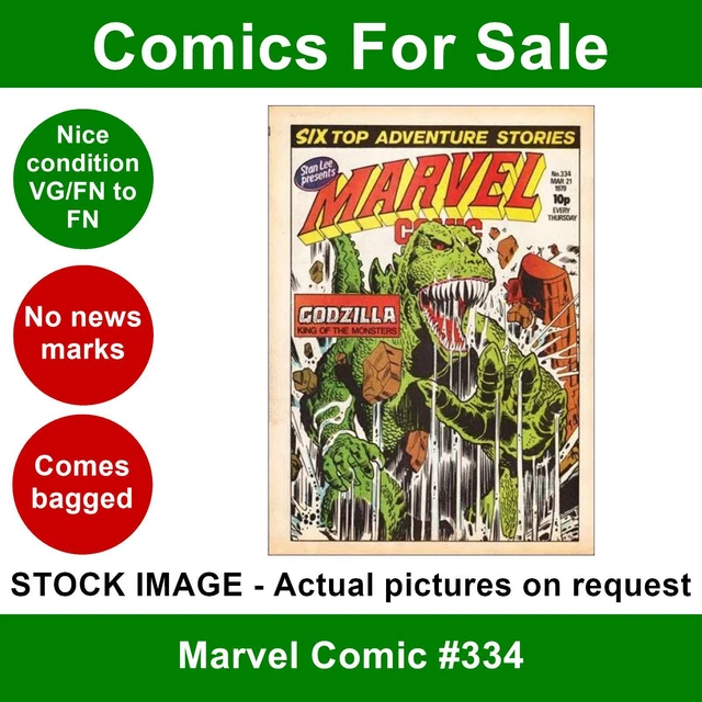 MARVEL COMIC #334 comic - VG/FN clean 21 March 1979 - Marvel UK EUR 18 ...