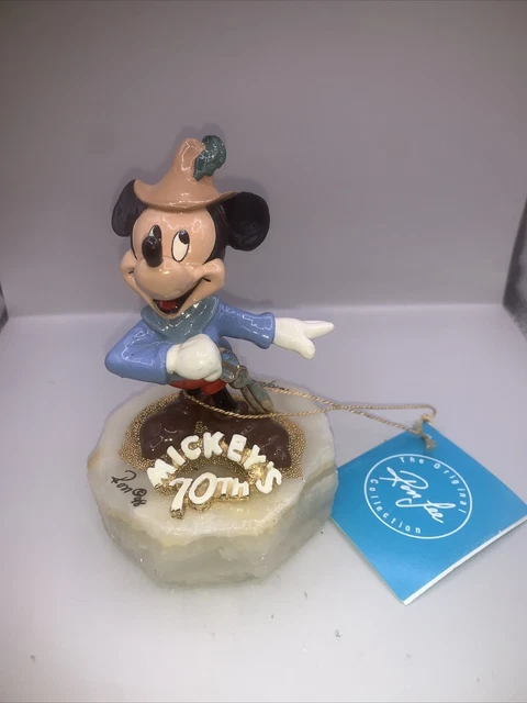 RON LEE DISNEY MICKEY MOUSE 70th BRAVE LITTLE TAILOR Statue SIGNED W ...