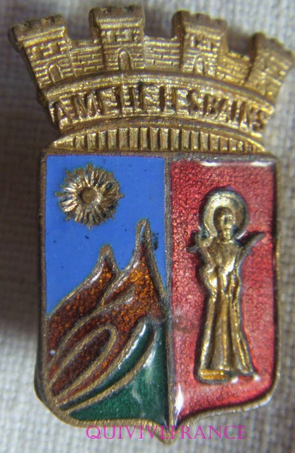 BG13952 - INSIGNE Badge Blason Amelie Les Bains EUR 14,99 - PicClick FR