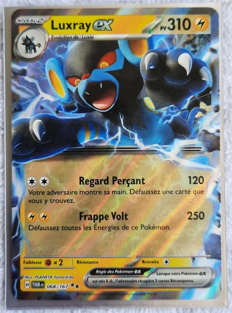 CARTE POKÉMON LUXRAY EX 068/167 Mascarade Crépusculaire EV06 FR EUR 1 ...
