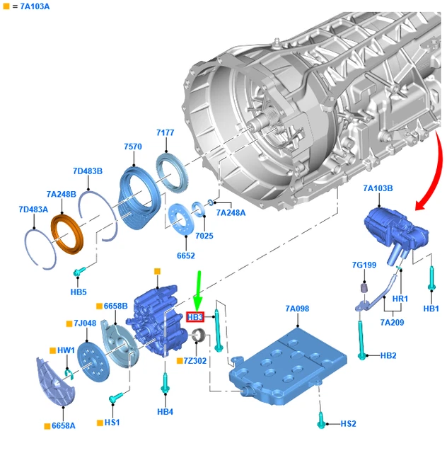 FORD RANGER T6 MK1 Transmission Screen Bolt 6453010 W700123-S300 NEW ...