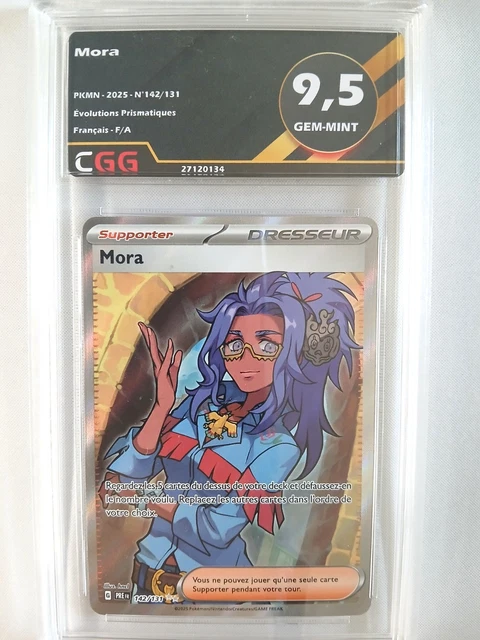 CARTE POKÉMON FR Mora (PRE 142) Évolutions Prismatiques CGG 9,5 ...