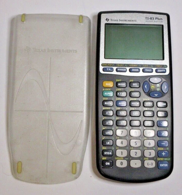 TEXAS INSTRUMENTS TI-83 Plus Silver Edition Graphing Calculator w ... TEXAS INSTRUMENTS TI-83 Plus Silver Edition Graphing Calculator w ...