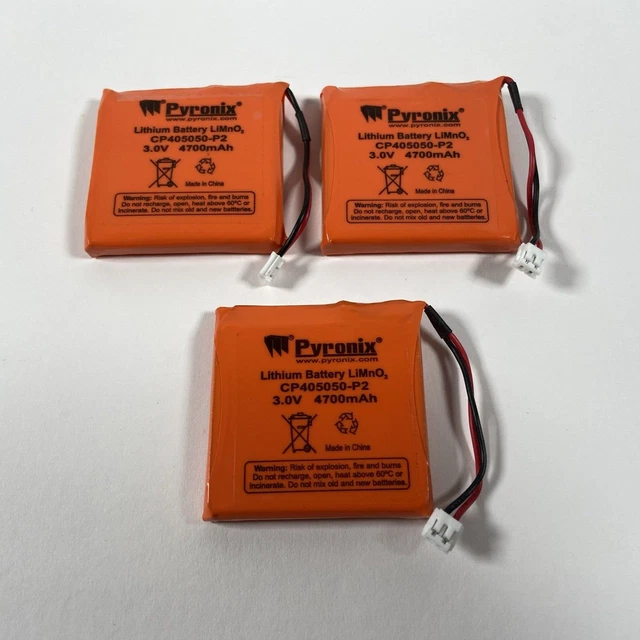 3 X GENUINE Pyronix Deltabell DELTABB-WE Siren Bell Box Batteries VAT ...