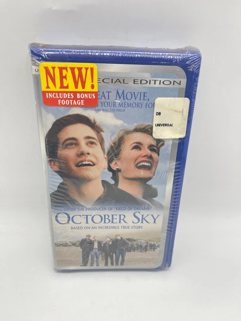 OCTOBER SKY VHS 2000 Blue Clamshell Jake Gyllenhaal NEW SEALED £8.10 ...