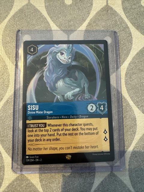 LORCANA RISE OF The Floodborn Sisu Divine Water Dragon 159/204 Legendary EUR 23,34 - PicClick IT