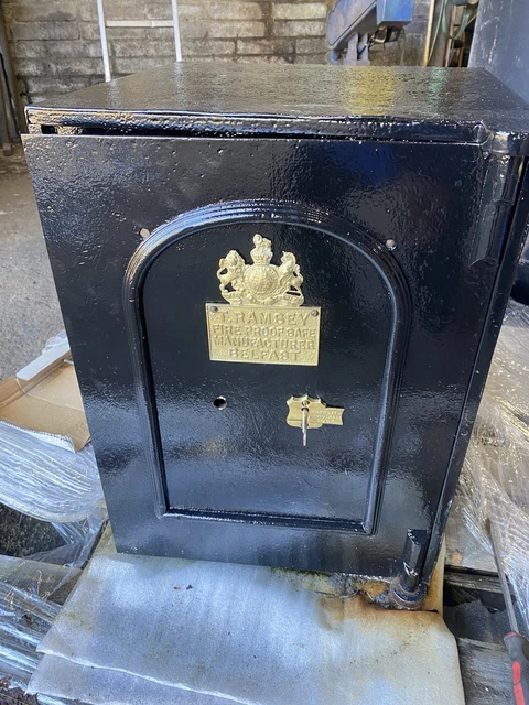 RESTORED ANTIQUE SAFE With Key (Late 1890s/Early 1900s) £822.72 ...
