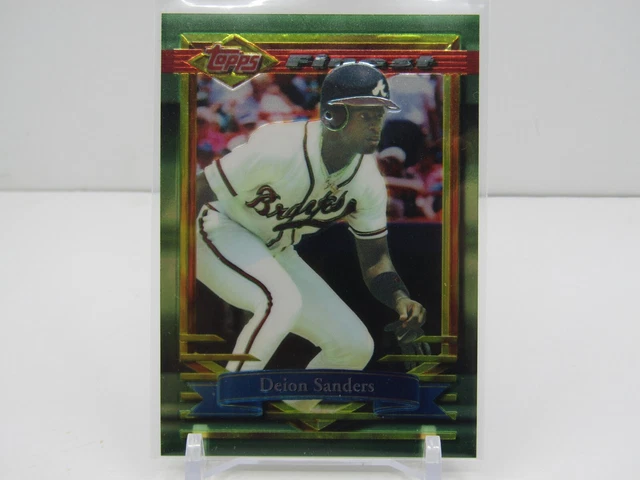DEION SANDERS 1994 Topps Finest Moment Preproduction - Braves !! EUR 8,89 - PicClick FR