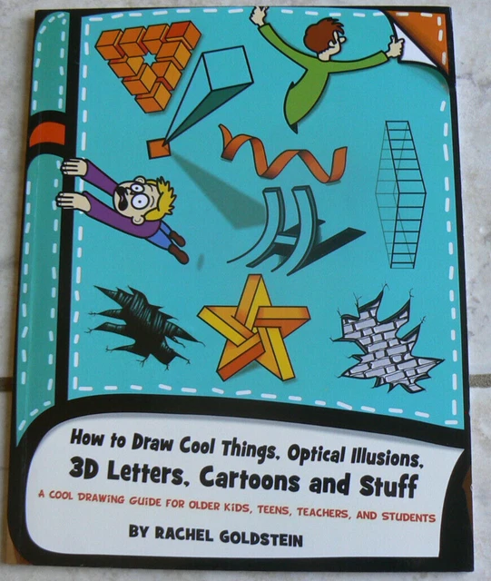 HOW TO DRAW Cool Things, Optical Illusions,3D Letters,Cartoons,&Stuff ...