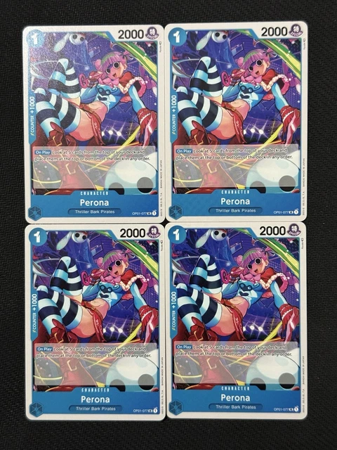 PERONA X4 PLAYSET Romance Dawn (OP01-077) One Piece TCG ENG NM £21.46 - PicClick UK
