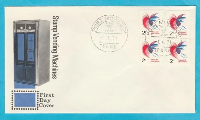 PNG FDC STAMP Vending Machines Official First Day Cover 1971 EUR 1,48 ...
