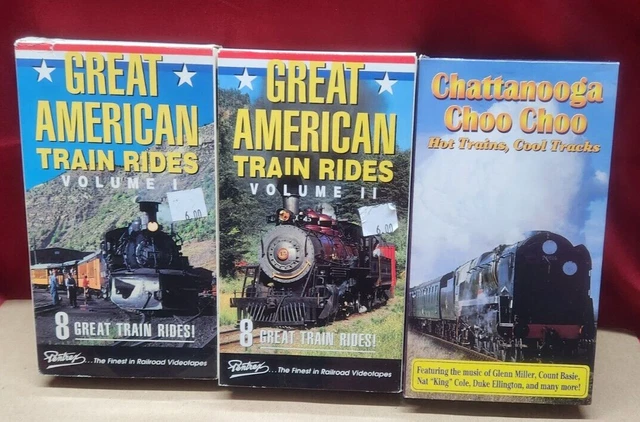 TRAIN VHS LOT Great American Train Rides Volume One Two Chattanooga ...