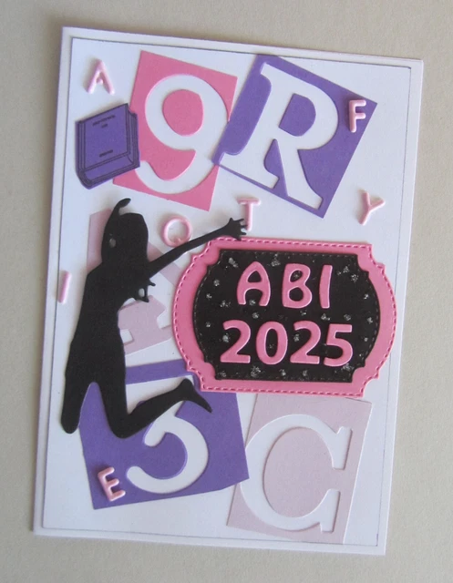 ABI KARTE ABITUR 2025 Grußkarte bestandene Prüfung Bestanden ...