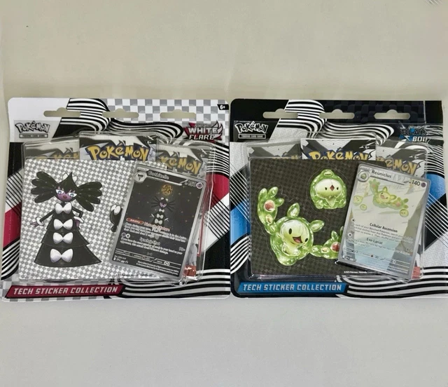 POKÉMON TCG BLACK Bolt & White Flare Tech Sticker Collections - FREE ...