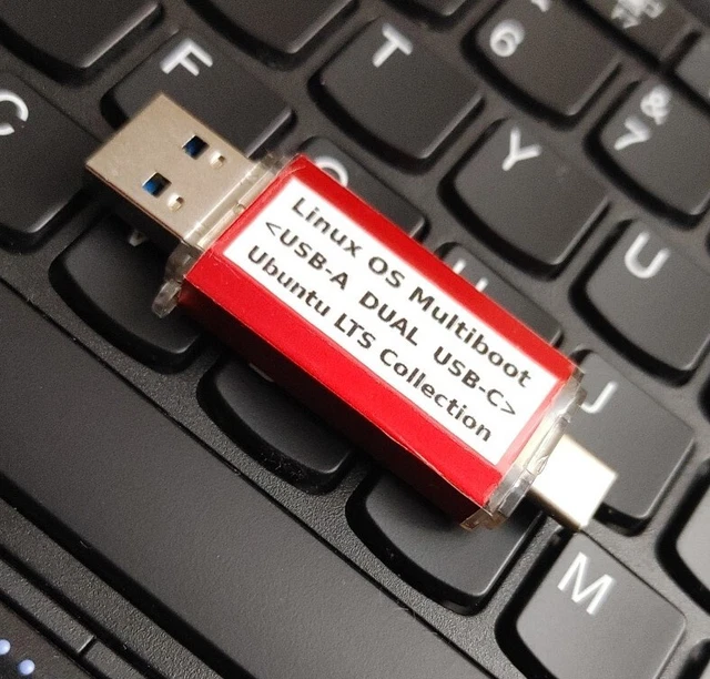 12-IN-1 UBUNTU NOBLE Numbat Collection 2024 MultiBoot Linux 32G Flash ...