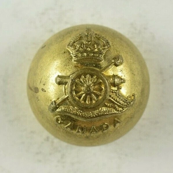 19TH CENTURY CANADIAN Artillery Uniform Ball Button Original E6AT $57. ...