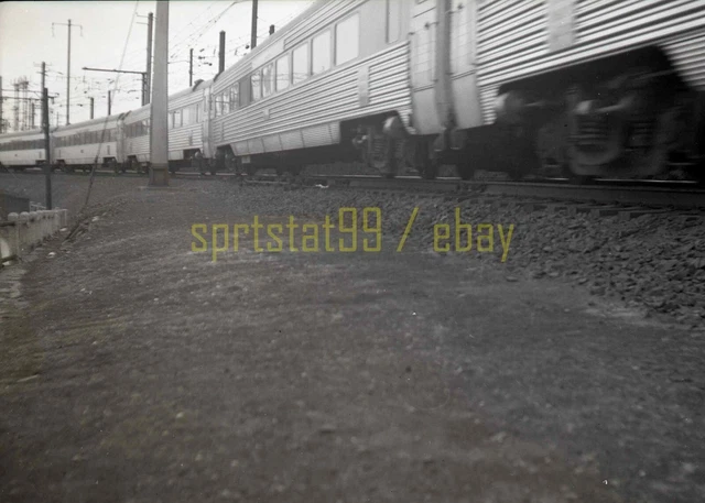 1949 PRR PENNSYLVANIA Railroad - Passenger Train @ Philly PA - Vintage Negative EUR 32,21 ...