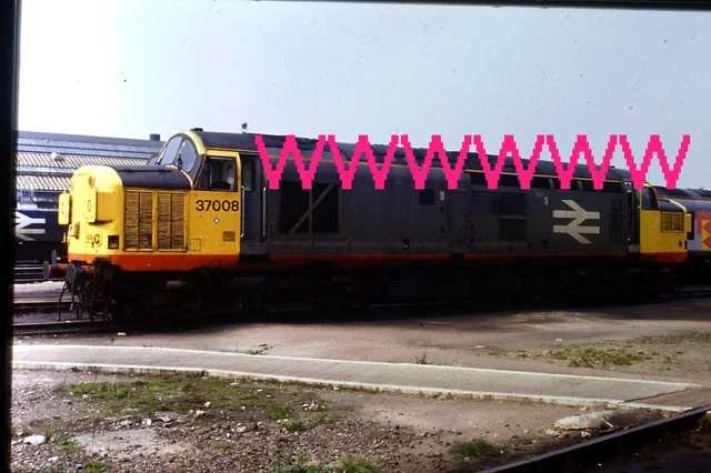 UK RAILWAYS 35MM COLOUR SLIDE(E6)ENGLISH ELECTRIC: 37008 at STRATFORD ...