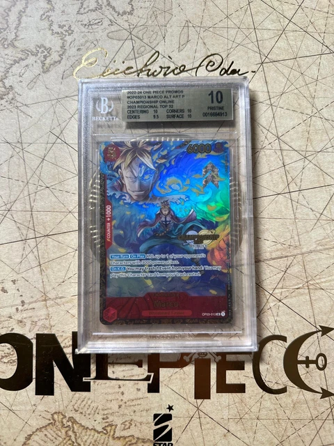 ONE PIECE TCG MARCO CHAMPIONSHIP TOP 32 OP03-013 Card (BGS) Beckett 10 ...