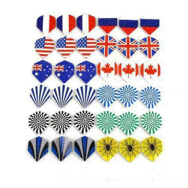 60PCS 20-PATTERN DART PET Flights Multi-Styles Nice T4D4 Darts Profe ...