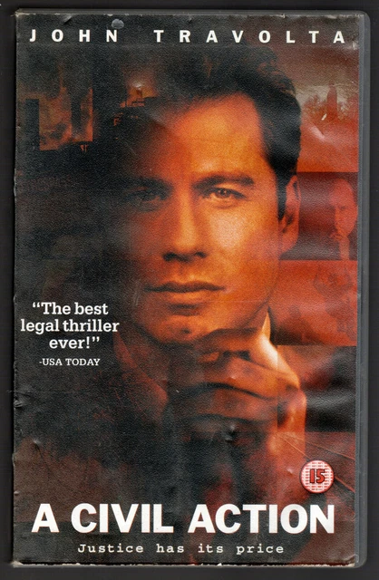 A CIVIL ACTION John Travolta Robert Duvall Kathleen Quinlan Big Box VHS ...