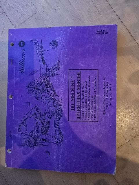 OPERATION MANUAL ANLEITUNG für Flipper The Machine EUR 25,00 - PicClick DE