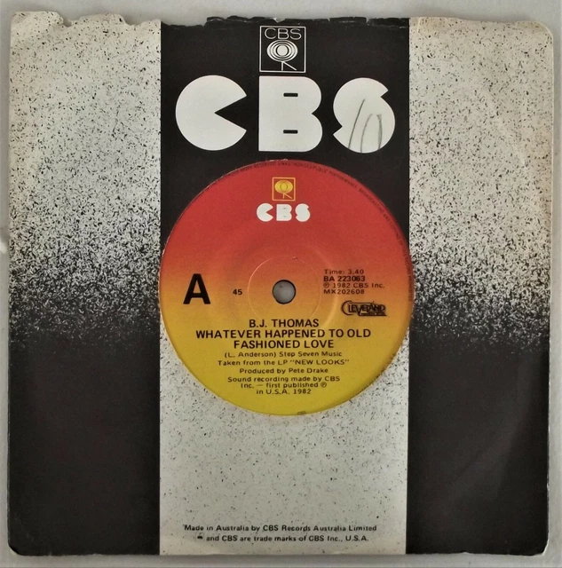 B J Thomas Whatever Happened To Old Fashioned Love 1982 Cbs Records