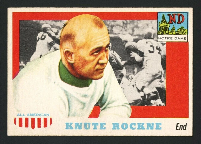 1955 TOPPS ALL American #16 Rockne Knute Nm-Mt Centrée Exceptionnelle ...