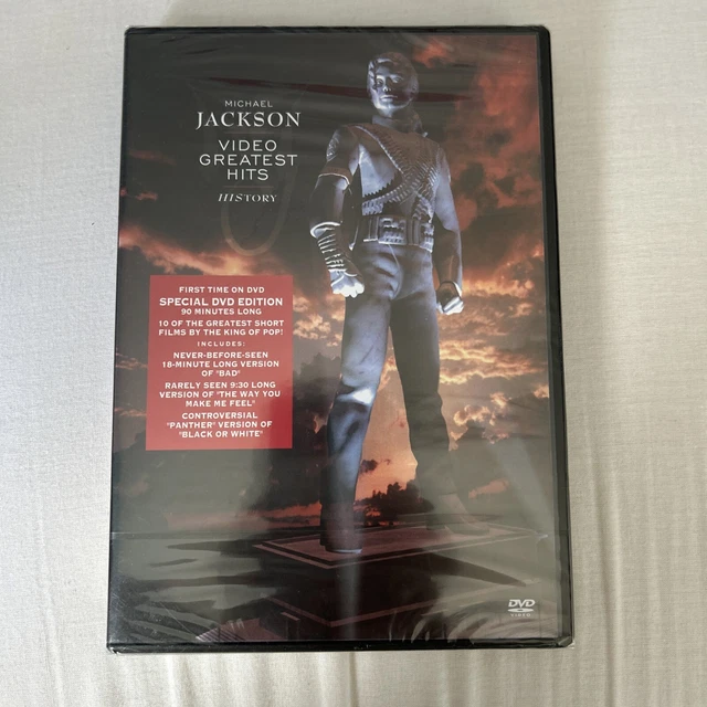MICHAEL JACKSON - History- Video Greatest Hits (DVD, 2001) NEW AND ...