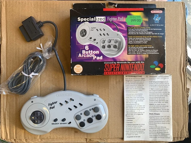 SUPER NINTENDO / Fighter Pad ASCIIWARE / Manette SNES / Spacialized ...