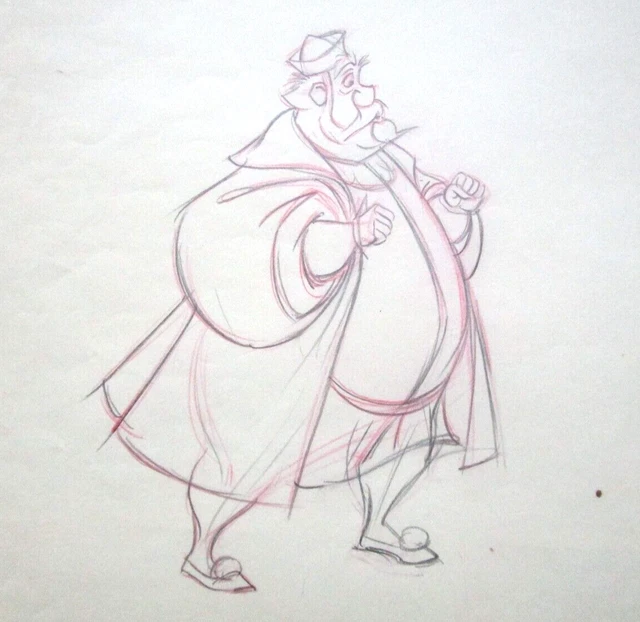 KING HUBERT 1959 SLEEPING BEAUTY Walt Disney ORIGINAL PRODUCTION cel ...