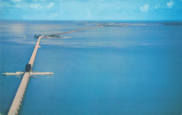 KEY WEST FL Florida, Seven Mile Bridge Pigeon Key & Marathon, Vintage ...